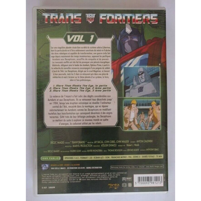 Transformers vol. 1 - DVD - Déclic Images