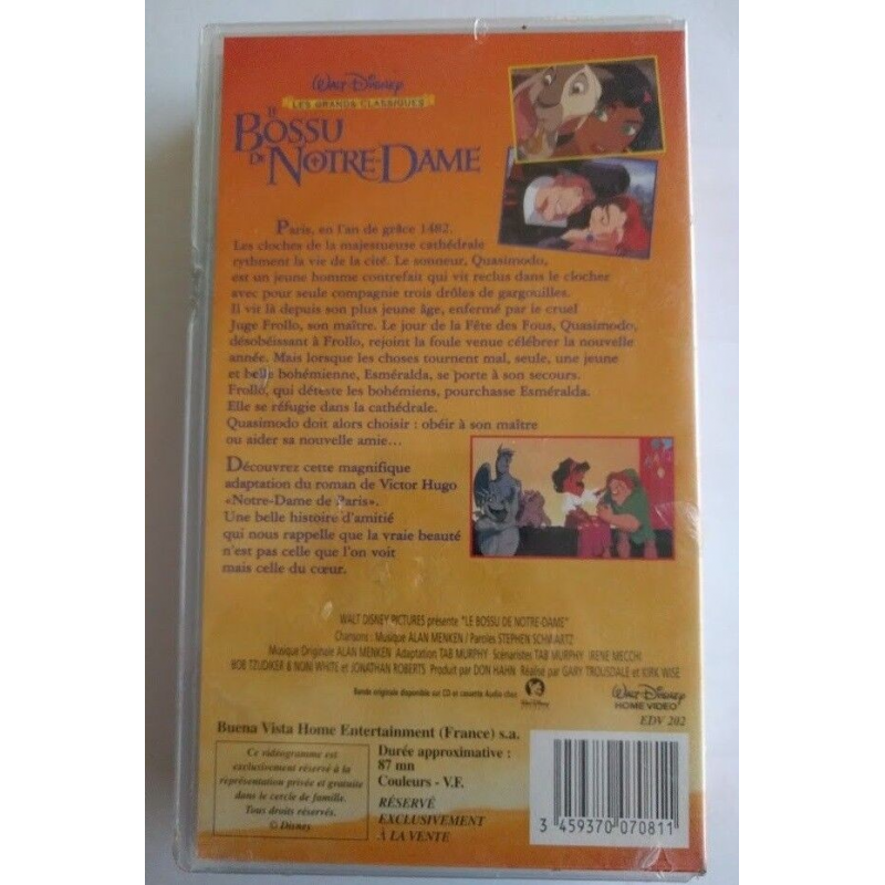Le Bossu de Notre-Dame - VHS - Walt Disney