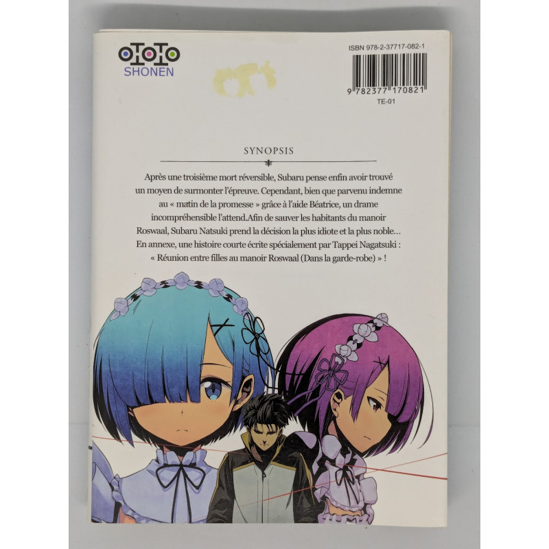 Re:Zero T. 3 Deuxième arc : Une semaine au manoir - Makoto Fugestsu ...