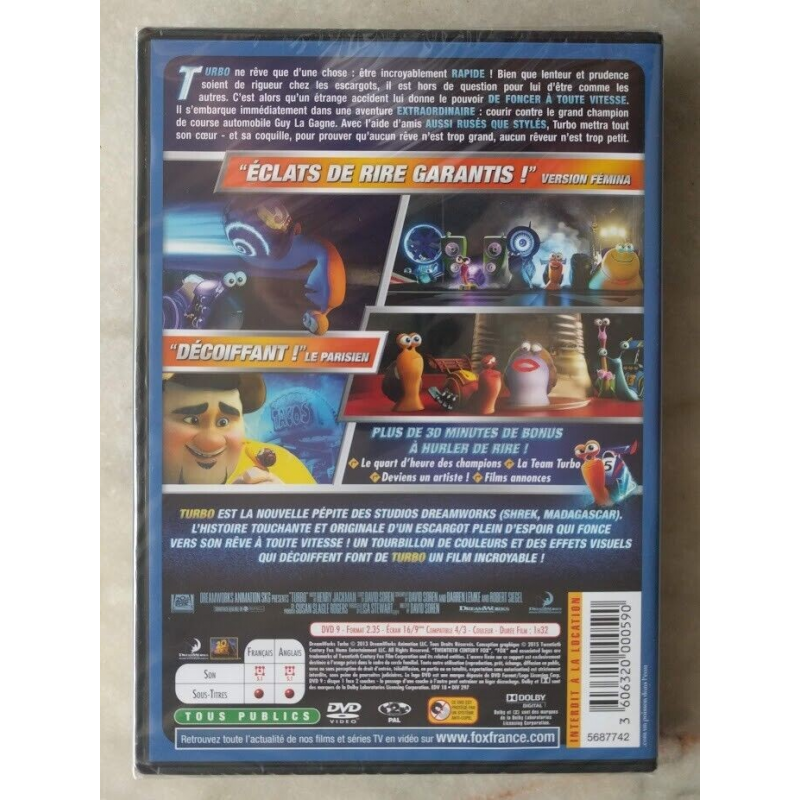 Turbo - DVD - DreamWorks 20th Century Fox